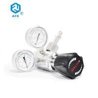 China Nitrogen Helium Propane Gas Pressure Reducing Valve Stainless Steel High Pressure Dual Stage for sale