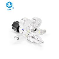 China Helium Propane Hydrogen Stainless Steel Pressure Regulator Dual Gauge Dual Stage for sale