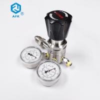 China AFK Nitrogen SS Single Stage Pressure Regulator High Pressure 350 Bar 6000psi 1/4in for sale