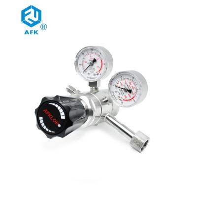 China AFK Stainless Steel Cylinder Argon Co2 Carbon Dioxide Gas Pressure Regulator Valve 25Mpa for sale