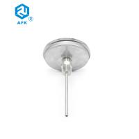 China Axial Bimetal Industrial Dial Thermometer 100 Centigrade Back Connection 1/2