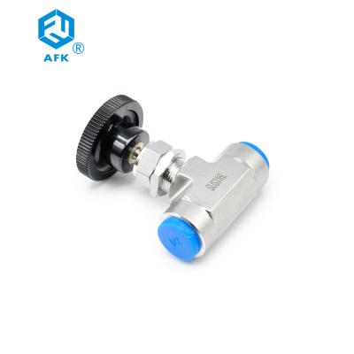 China AFK Stainless Steel Female Thread Needle Valve High Pressure 2 Way 3/4in 3000psi for sale