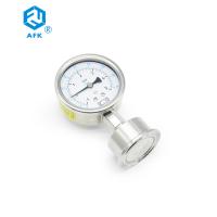 China 10 Bar Gas Cylinder Pressure Gauge Stainless Steel Hygienic Diaphragm for sale