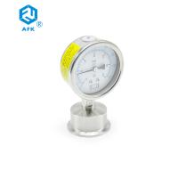 China 10 Bar Gas Cylinder Pressure Gauge Stainless Steel Hygienic Diaphragm for sale