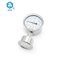 China 10 Bar Gas Cylinder Pressure Gauge Stainless Steel Hygienic Diaphragm for sale