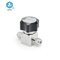 China Low Pressure Manual Stainless Steel Diaphragm Valve 1/4in 150psi for Nitrogen Oxygen Helium Systems for sale