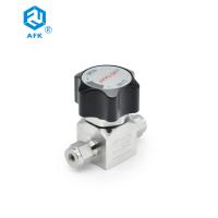 China Low Pressure Manual Stainless Steel Diaphragm Valve 1/4in 150psi for Nitrogen Oxygen Helium Systems for sale
