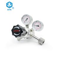 China Stainless Steel High Pressure Air Regulator Two Stage Pressure Regulator With Relief Valve for sale