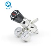 China Stainless Steel High Pressure Air Regulator Two Stage Pressure Regulator With Relief Valve for sale