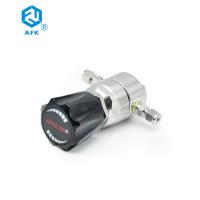 China Single-Stage Corrugated Diaphragm Gas Pressure Regulator Valve 600psi Inlet 100psi Outlet with Pressure Gauge for sale