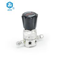 China Single-Stage Corrugated Diaphragm Gas Pressure Regulator Valve 600psi Inlet 100psi Outlet with Pressure Gauge for sale
