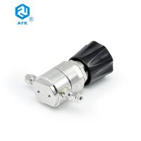 China Single-Stage Corrugated Diaphragm Gas Pressure Regulator Valve 600psi Inlet 100psi Outlet with Pressure Gauge for sale