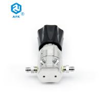 China Single-Stage Corrugated Diaphragm Gas Pressure Regulator Valve 600psi Inlet 100psi Outlet with Pressure Gauge for sale