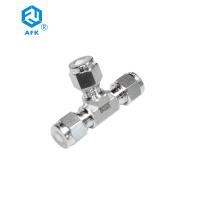 China Forged Compression Pipe Fittings Stainless Steel Equal Tee For Gas / Oil for sale