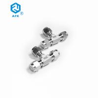 China Forged Compression Pipe Fittings Stainless Steel Equal Tee For Gas / Oil for sale