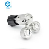 China Stage Hydrogen Gas Pressure Regulator with Gauges Gas Cylinder Regulator 6000 psi Gas Pressure regulator N2O for sale