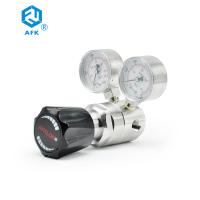 China Stage Hydrogen Gas Pressure Regulator with Gauges Gas Cylinder Regulator 6000 psi Gas Pressure regulator N2O for sale
