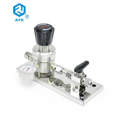 China 1.6Mpa Pressure Reducing Regulators Single Gauge With Panel Ball Valve for sale