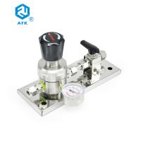 China 1.6Mpa Pressure Reducing Regulators Single Gauge With Panel Ball Valve for sale