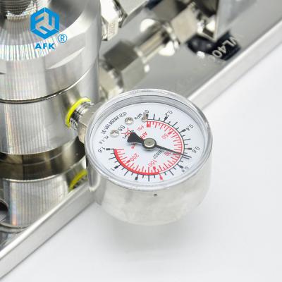 China Single Gauge 1.6Mpa Stainless Steel Pressure Regulator With Panel Ball Valve for sale