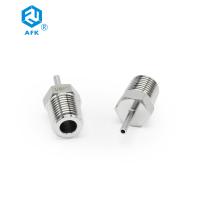 China SS316 Stainless Steel Tube Fittings 3mm 6mm OD Tube Butt Weld X 1/4 NPT Male Thread for sale