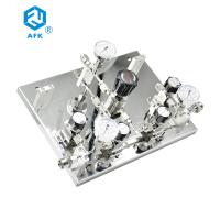 China Durable Panel Mount Air Pressure Regulator Stainless Steel 316 With 4 Valves for sale