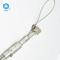 China 304SS Flexible Metal Hose with Safety Cable for LPG Gas Cylinder - 3000 PSIG Pressure, -53°C to 260°C Temperature Range for sale
