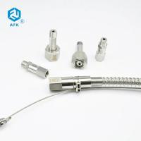 China Industrial Stainless Steel Hose Swivel 3000psi High Pressure Flexible Metal Hose with 1/4
