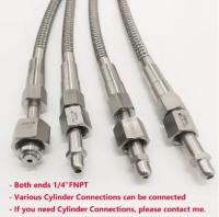 China AFKLOK PH Stainless Steel Gas Hose 3000 PSIG Pressure Range with 1/4