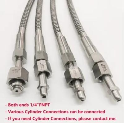 China AFKLOK PH Stainless Steel Gas Hose 3000 PSIG Pressure Range with 1/4