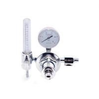 China CO2 Brass Pressure Regulator with Flow Meter - 25 MPa Inlet, M16-1.5RH Outlet for Industrial Gas Control for sale