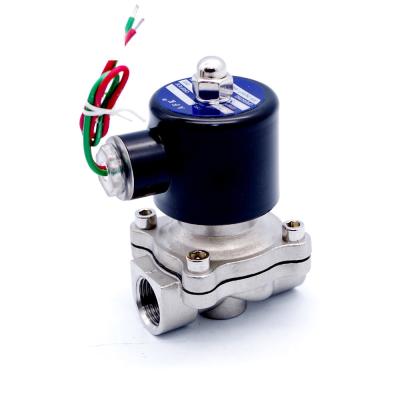 China Stainless Steel Brass 2-Way Normally Closed Solenoid Valve 220VAC DN20 3/4 Inch with 20mm Orifice for sale