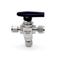China High Pressure Forged Gas 3-Way Stainless Steel Ferrule OD Ball Valve for Industrial Applications for sale