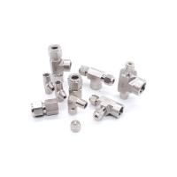 China 316 Stainless Steel High Pressure Tube Fittings 3000PSI for Oil Gas Applications with 3-25mm Tube Sizes for sale