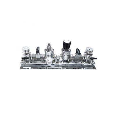 China AFK WL300 Stainless Steel Semi Automatic Gas Changeover Manifold - 3000 PSI Max Inlet Pressure for Oxygen Nitrogen Helium Argon for sale