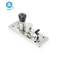 China Stainless Steel 316 Gas Control Panel Valves Distribution Outlet Connector 1/4inch 1.6MPa for sale