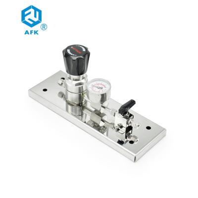 China Stainless Steel 316 Gas Control Panel Valves Distribution Outlet Connector 1/4inch 1.6MPa for sale