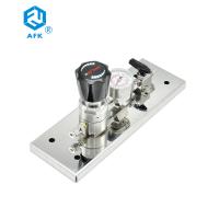 China Silver Industrial Gas Changeover Manifold Stainless Steel 316 Material for sale