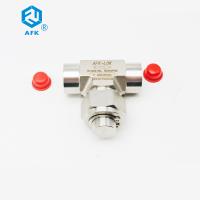 China 316L Stainless Steel Female T-Type Gas Line Filter 6000PSI Pressure Rating 1/4
