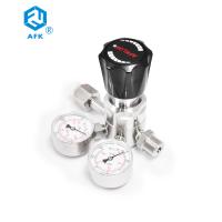 China 316L Stainless Steel Gas Pressure Regulator 1/4 NPTF 6000 psig Max Inlet Cv0.06 for Hydrogen Air Ammonia for sale