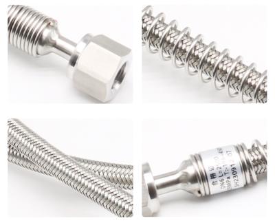 China Stainless Steel 316 High Pressure Flexible Hose 2.5m 3m Length 1/4