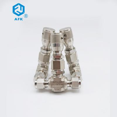 China Nitrogen Gas Metering Stainless Steel Needle Valve 3mm-12mm 1/8 In-1/2 In for sale