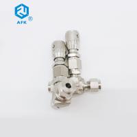 China Industrial Grade 1 2 Ss Needle Valve Ferrule Connection for sale