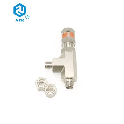 China AFKLOK RV Series Stainless Steel 316 Safety Valve 3000psi Straight Through Body for Industrial Gas Systems for sale