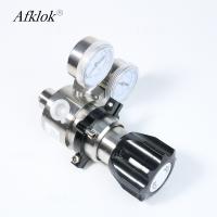 China Precision Stainless Steel Regulator for Gas Pressure Control with Sliver Female Thread for sale
