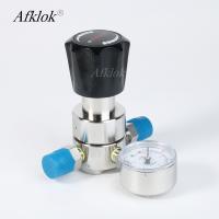 China Stainless Steel Single Stage Pressure Regulator Single Gauge 60psi with 1/2 inch Male Fitting for sale