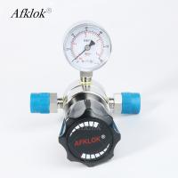 China Stainless Steel Single Stage Pressure Regulator Single Gauge 60psi with 1/2 inch Male Fitting for sale