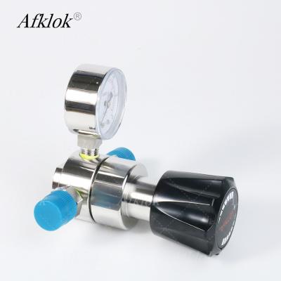 China Methane Hydrogen Ammonia Gas stainless steel 316L Pressure Regulators for Laboratory Semiconductor Industry 60psi for sale