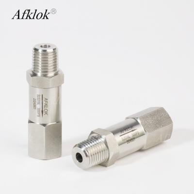 China 1/4 1/2 3/8 3/4 SS316 High Pressure One Way Check Valve Inlet Male Outlet Female for Air Compressor for sale