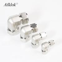 China Union Elbow Stainless Steel 90 Degree Elbow Pipe Fittings Coupling Connector 3/8in 1/2in 3/4in 1in Ferrule for sale